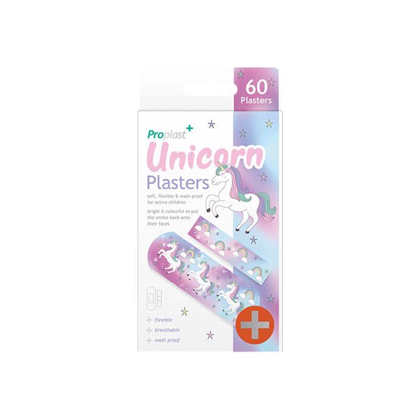 Pro Plast Unicorn Plasters 60 Pack – EuroGiant