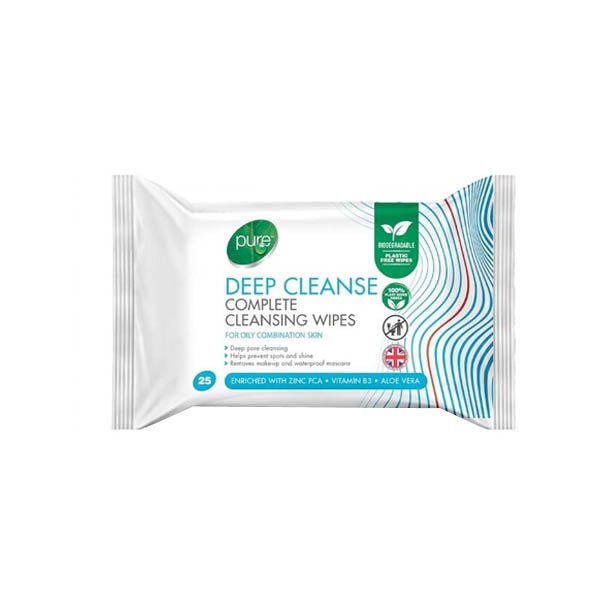 Pure Deep Cleanse Cleansing Wipes 25s – EuroGiant