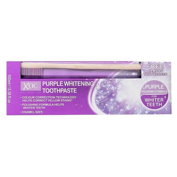 Xoc Purple Toothpaste 100ml & Brush – EuroGiant