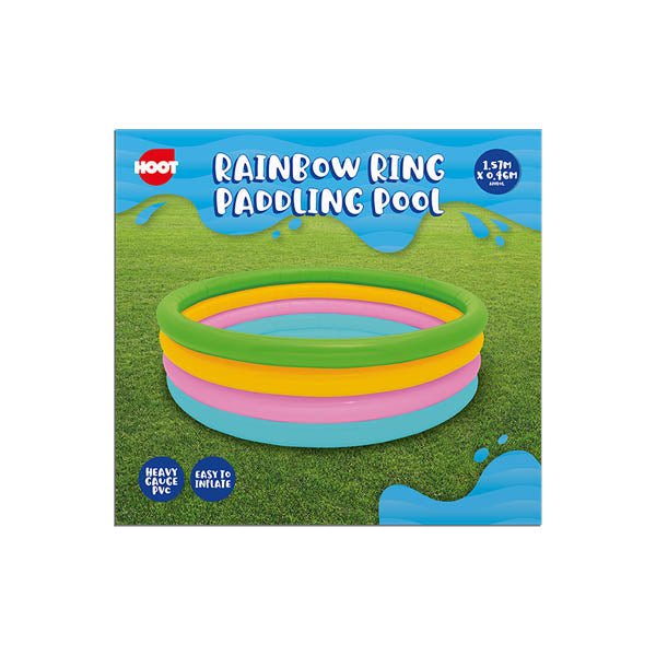 Hoot Rainbow Ring Paddling Pool 1.57x0.4 – EuroGiant