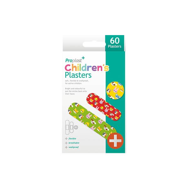 Pro Plast Childrens Plasters 60 Pack – EuroGiant